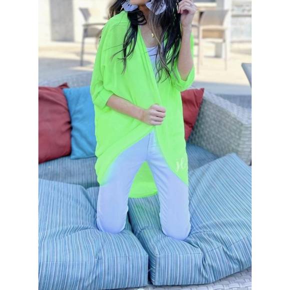 JESS LEA | Swim | New Jess Lea Sunny And 75 Neon Kimono In Neon Green ...